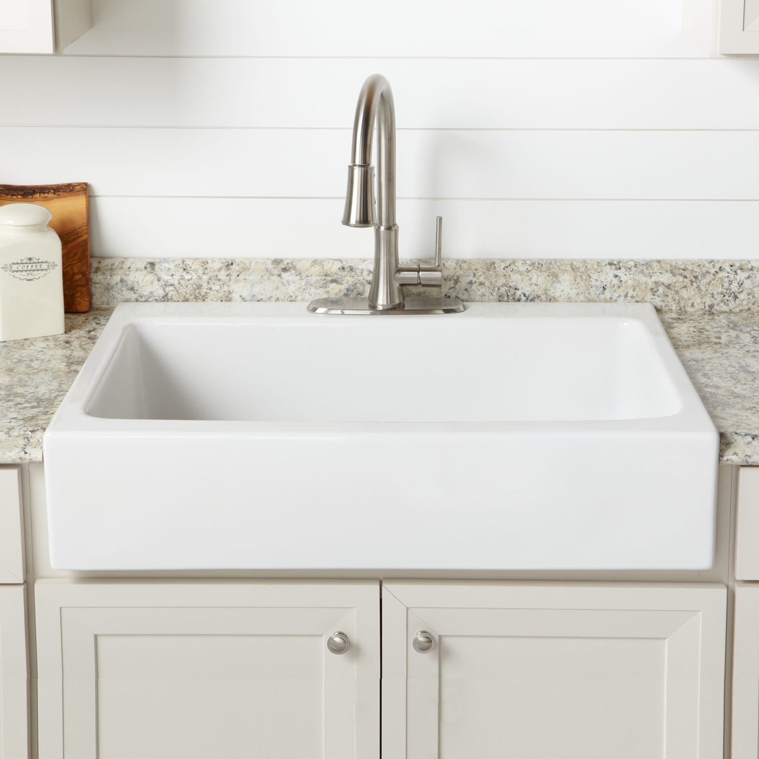 Josephine 34" Quick-Fit® Fireclay Farmhouse Sink | Sinkology